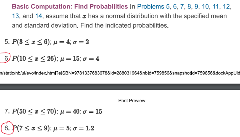 Solved Basic Computation: Find Probabilities In Problems 5, | Chegg.com