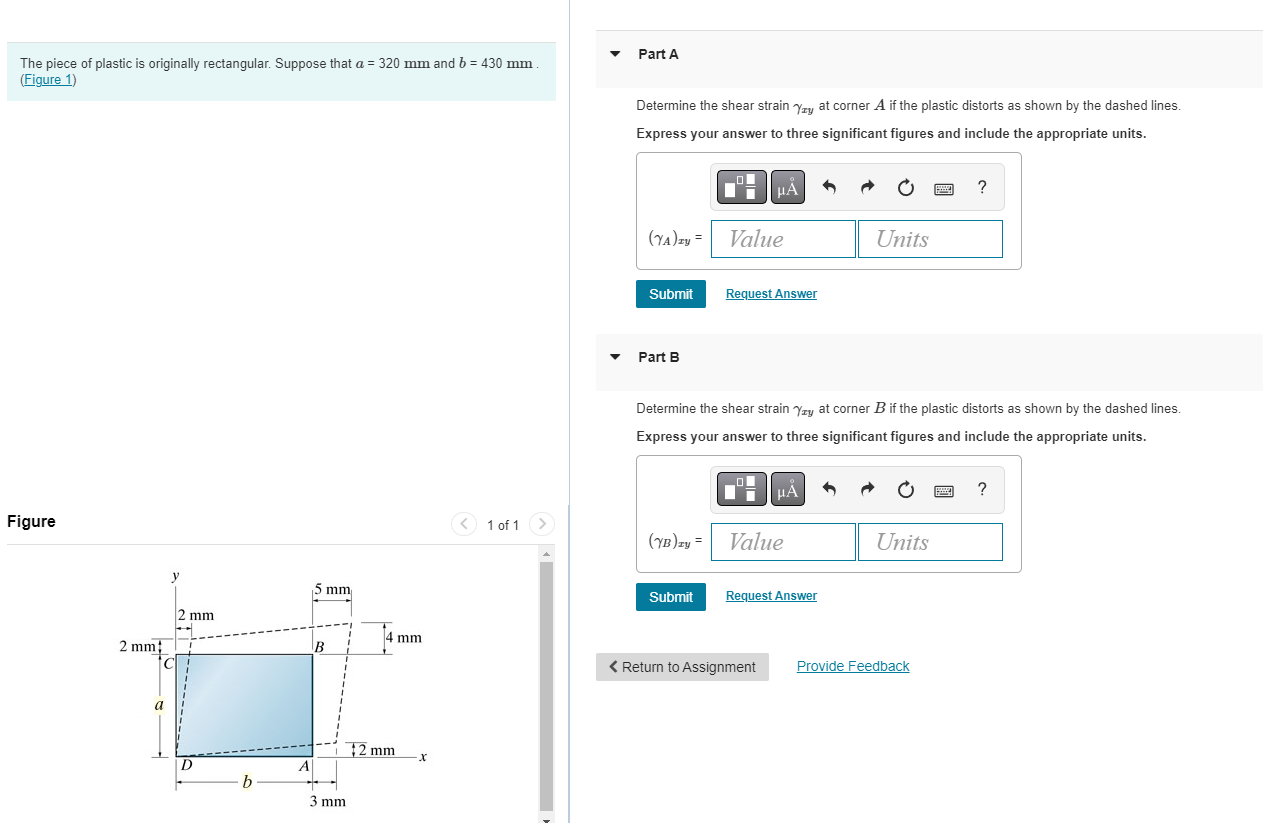 Solved The piece of plastic is originally rectangular. | Chegg.com