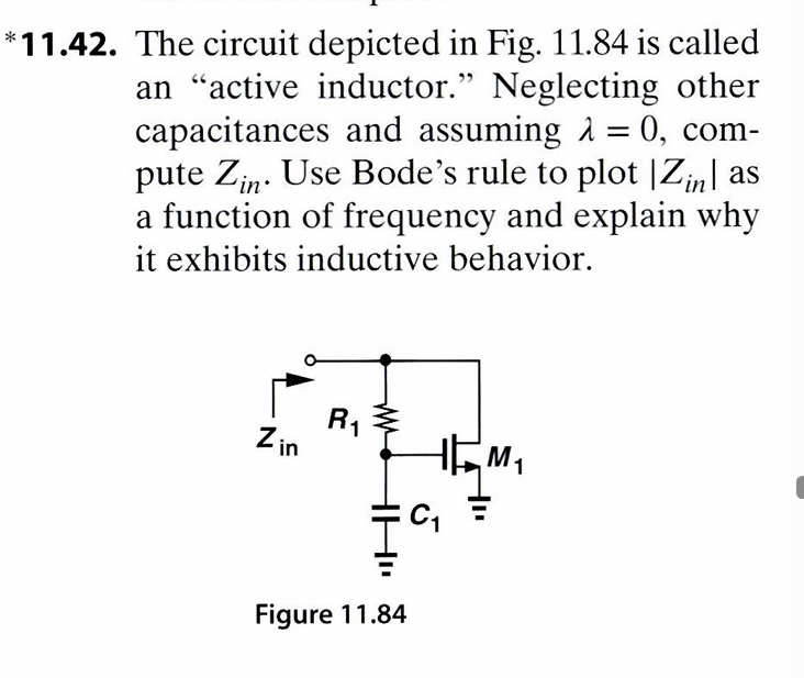 Solved .42. The circuit depicted in Fig. 11.84 is called an | Chegg.com