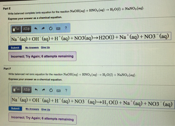 Solved rt G Write balanced complete ionic equation for the | Chegg.com