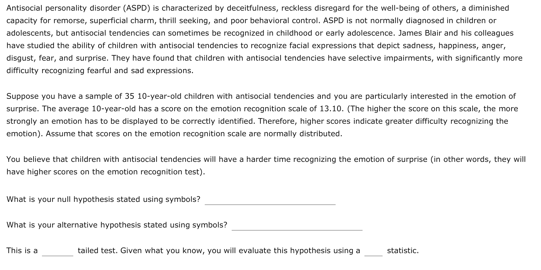 Solved Antisocial personality disorder (ASPD) is | Chegg.com