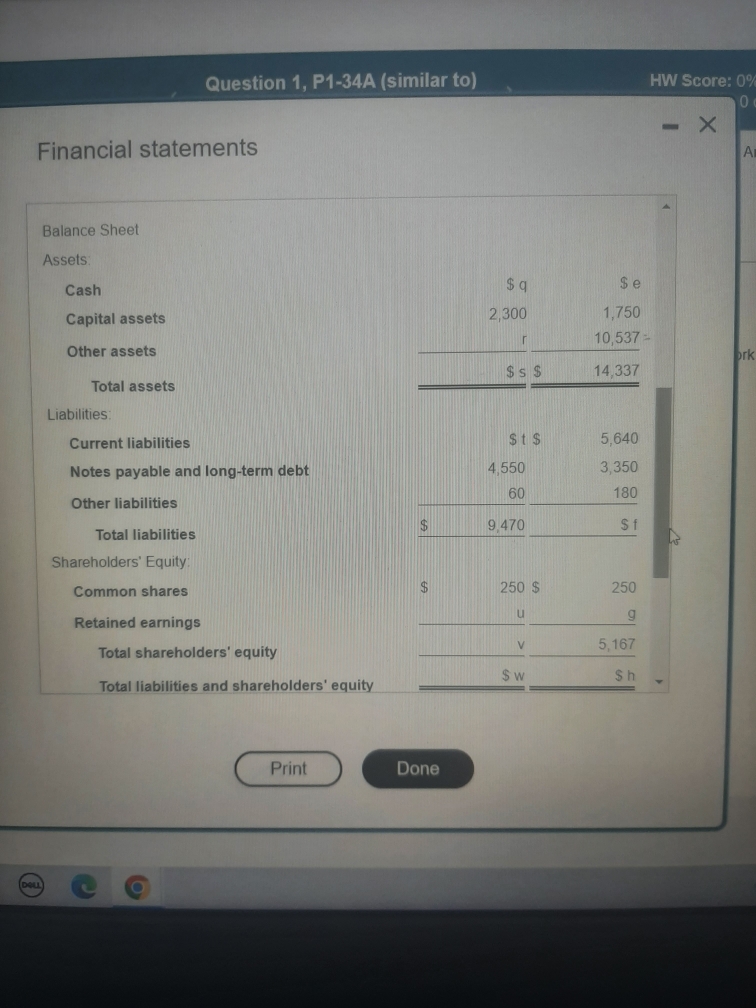 Solved Requirement 1. Determine the missing amounts denoted | Chegg.com