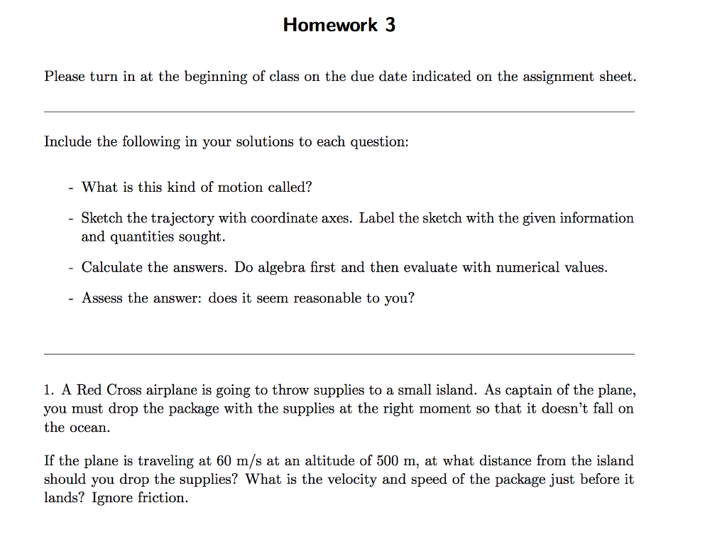 Solved Homework 3 Please turn in at the beginning of class | Chegg.com