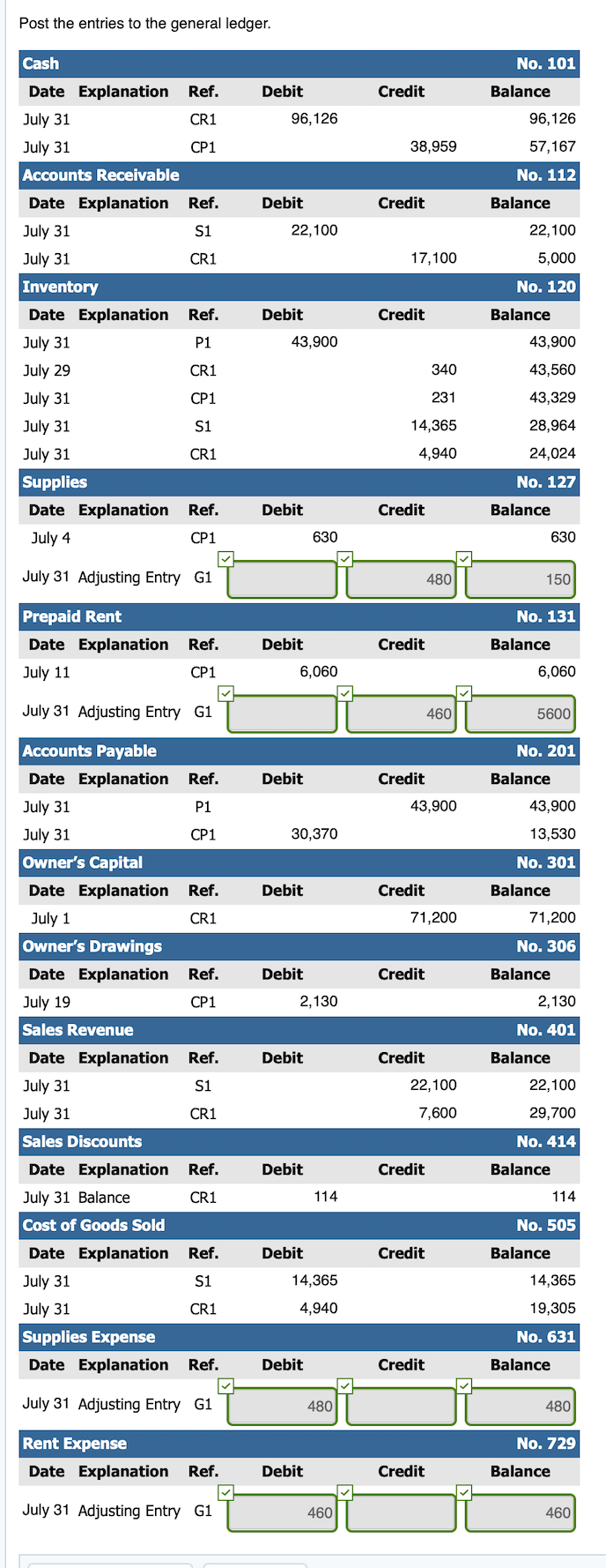 Solved Problem 7-5A (Part Level Submission) Selected | Chegg.com