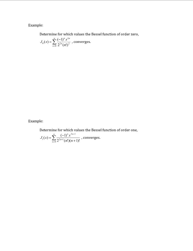 Solved Determine For Which Values The Bessel Function Of