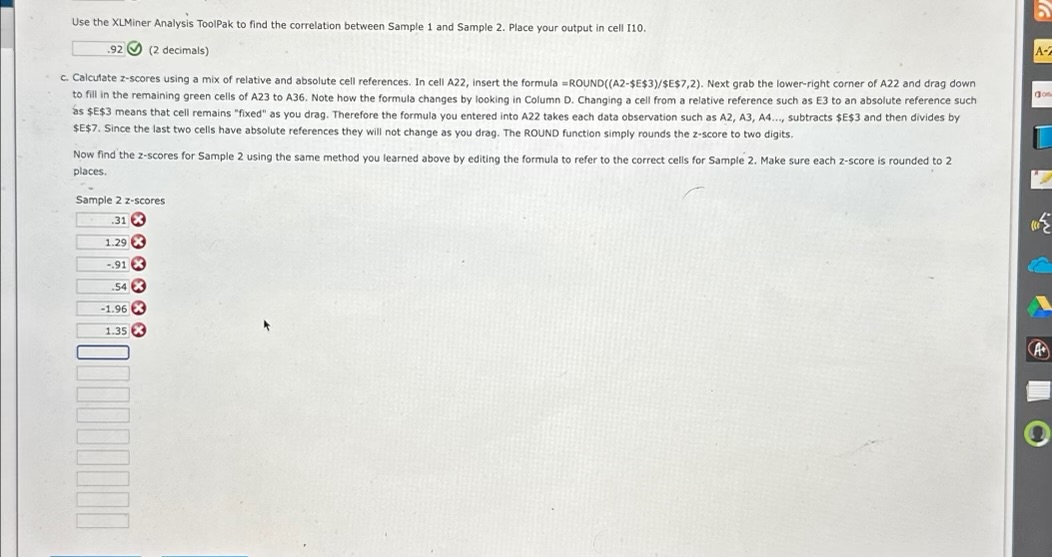 Solved PLEASE HELPPlease answer sample 1 standard deviation, | Chegg.com