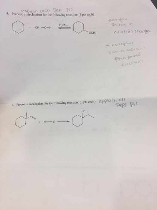 Solved Propose a mechanism for the following reaction: (3 | Chegg.com