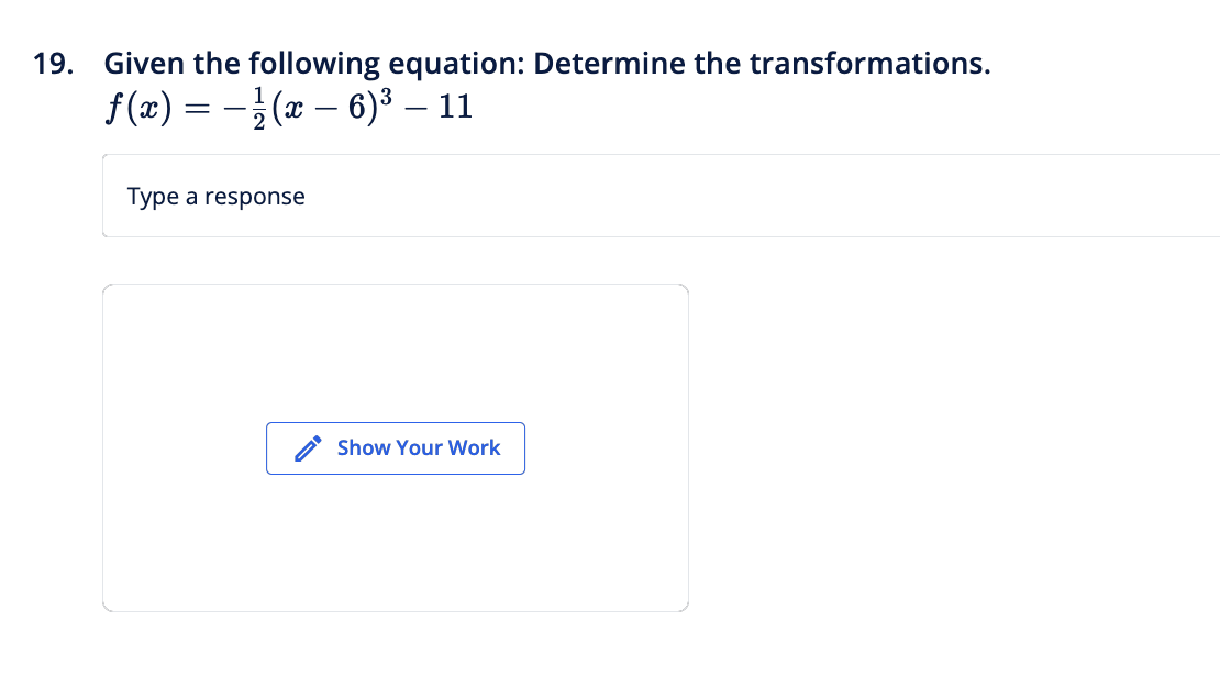 Solved Given the following equation: Determine the | Chegg.com