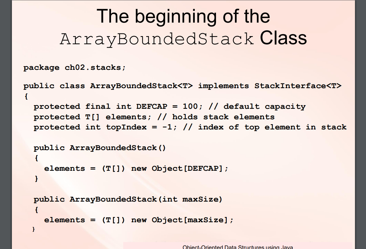 1 Add The Following Methods To The Arrayboundedstack