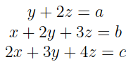 Solved Find conditions (if possible) on a, b, c such that | Chegg.com