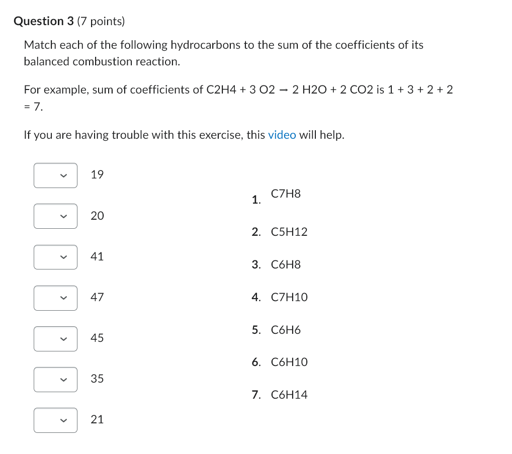 Solved Match each of the following hydrocarbons to the sum | Chegg.com Solved Match each of the following hydrocarbons to the sum | Chegg.com