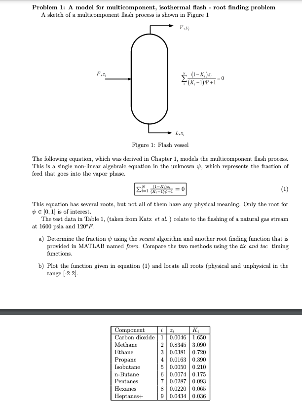 Solved Problem 1: A model for multicomponent, isothermal | Chegg.com Solved Problem 1: A model for multicomponent, isothermal | Chegg.com