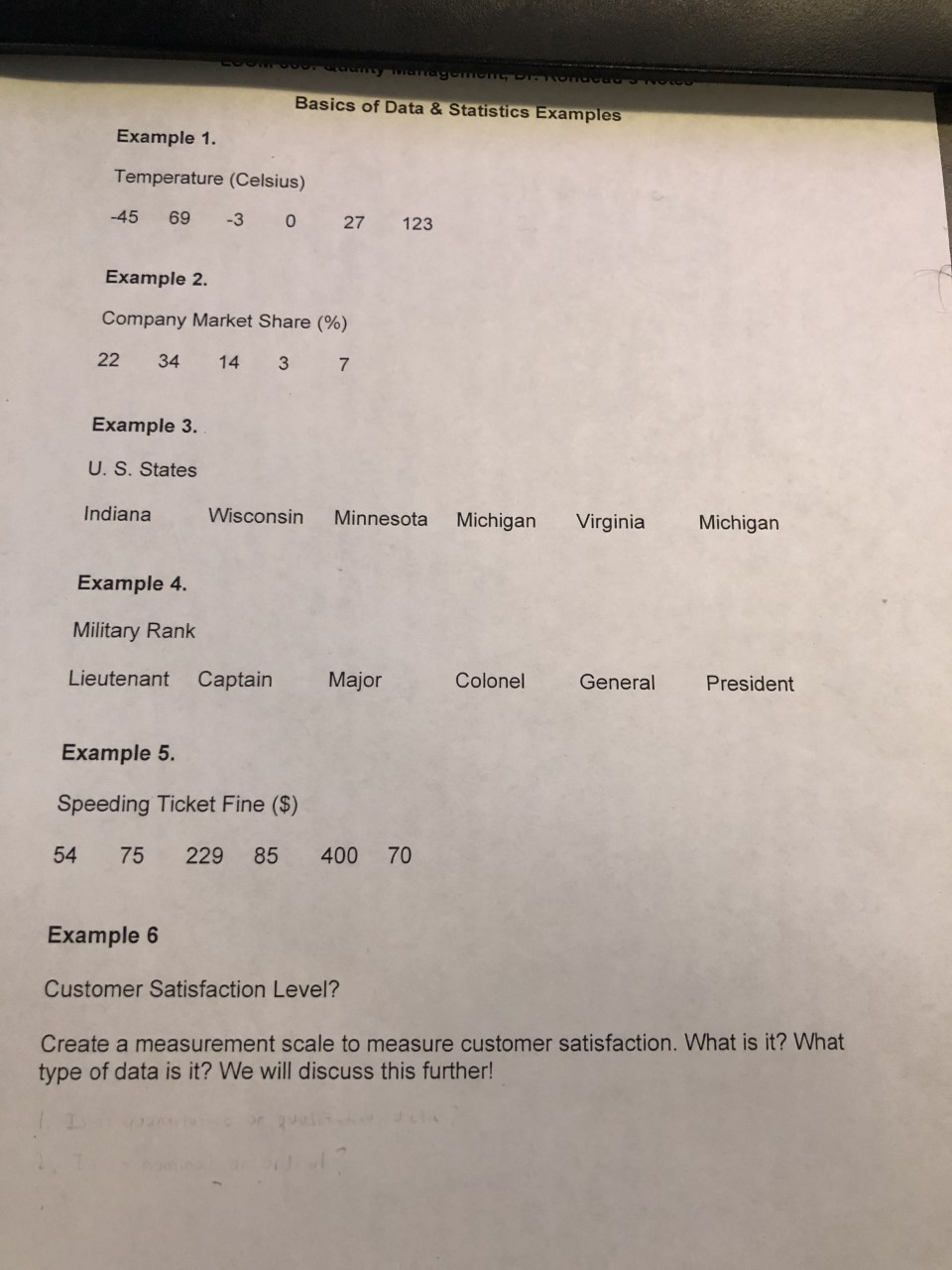 Solved For each example, is it Qualitative or Quantitative | Chegg.com