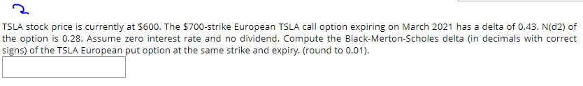 Solved "For 1-year SPX options, we observe that the 25 | Chegg.com
