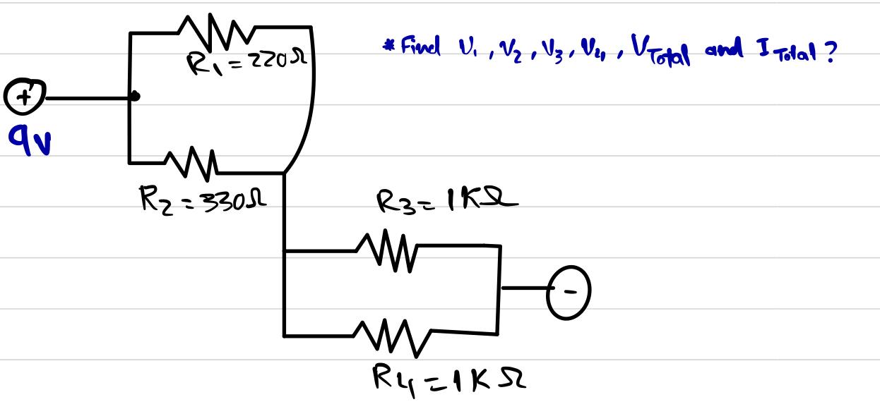 Solved Find v1,v2,v3,v4,v(total) and i(total ). V1= voltage | Chegg.com