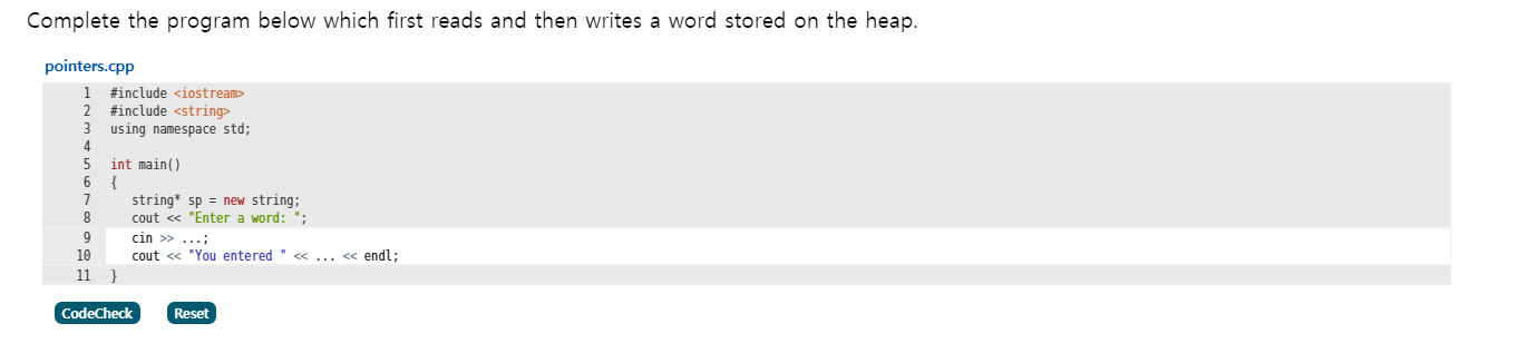 Solved Complete the program below which first reads and then | Chegg.com