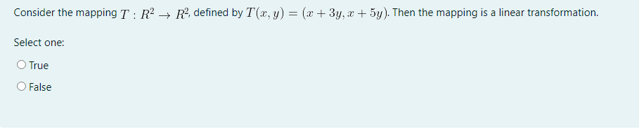 Solved Consider the mapping T:R2→R2, defined by | Chegg.com
