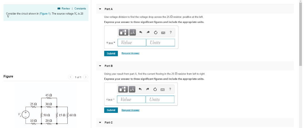Solved l Review 1 Constants Part A Consider the circuit | Chegg.com