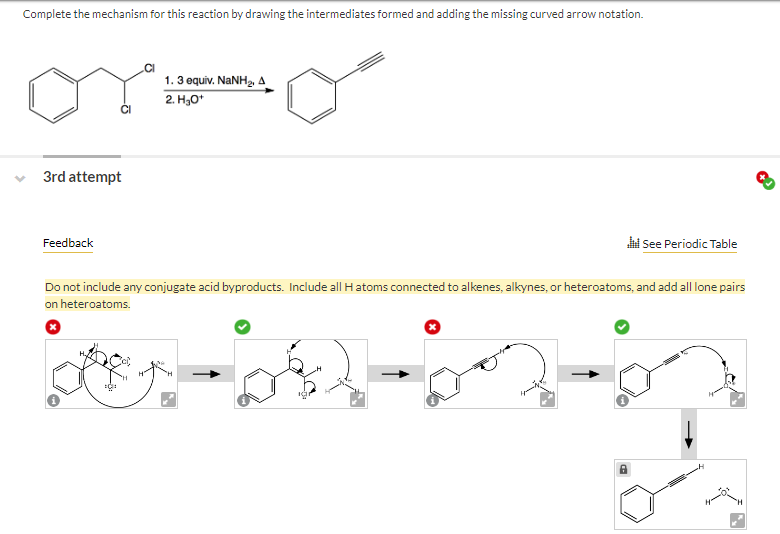 Solved Complete the mechanism for this reaction by drawing | Chegg.com