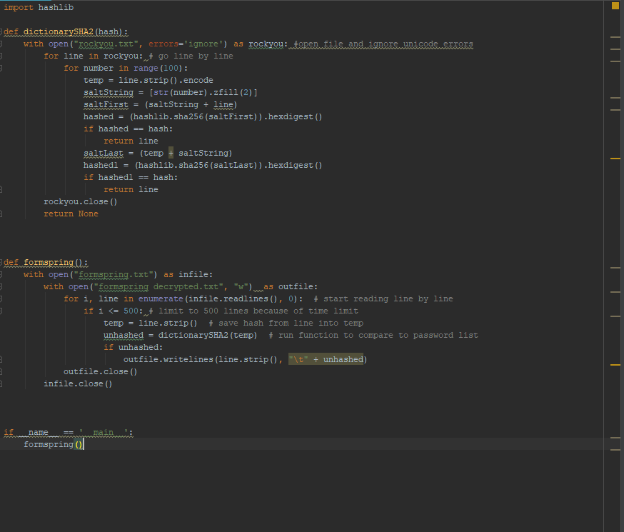 import hashlib def dictionarySHA2 (hash with open | Chegg.com