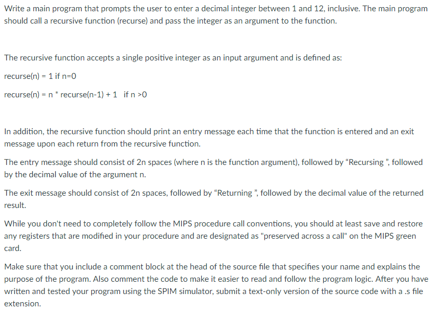 Write a main program that prompts the user to enter a | Chegg.com