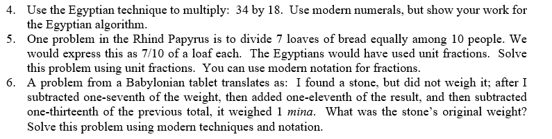 Solved 4. Use the Egyptian technique to multiply: 34 by 18 . | Chegg.com