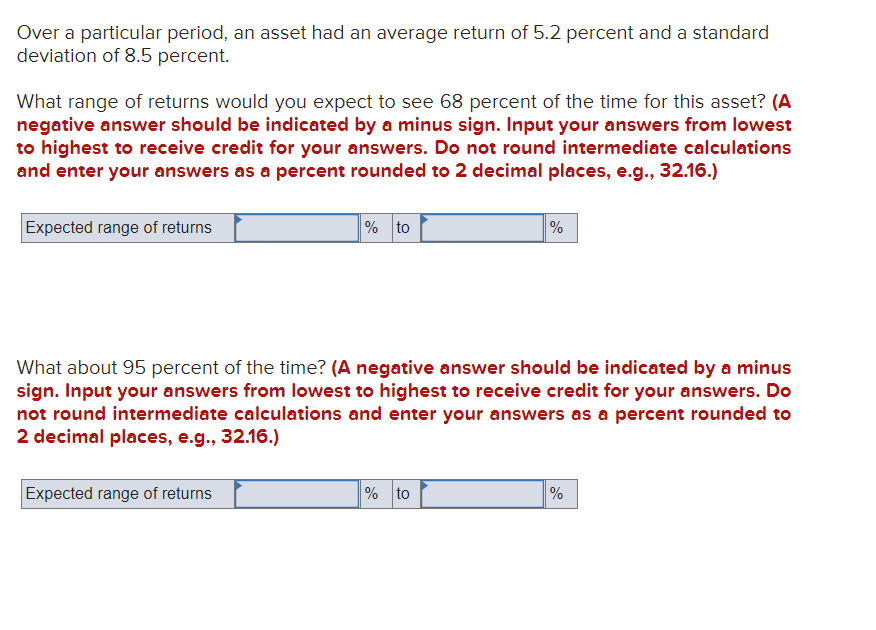 Solved Over a particular period, an asset had an average | Chegg.com