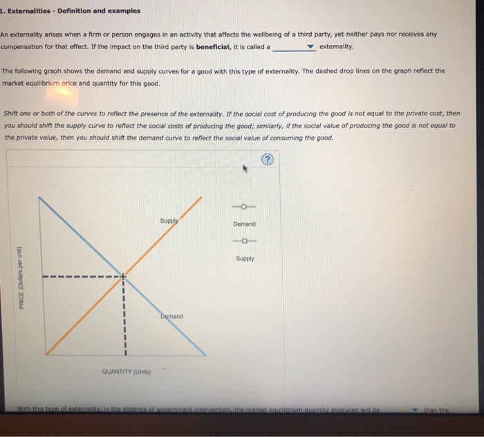 Solved . Externalities - Definition and examples An | Chegg.com