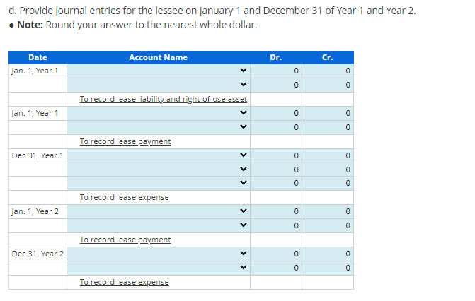 Solved Q6 Recording Entries for Operating Lease—Lessee The | Chegg.com