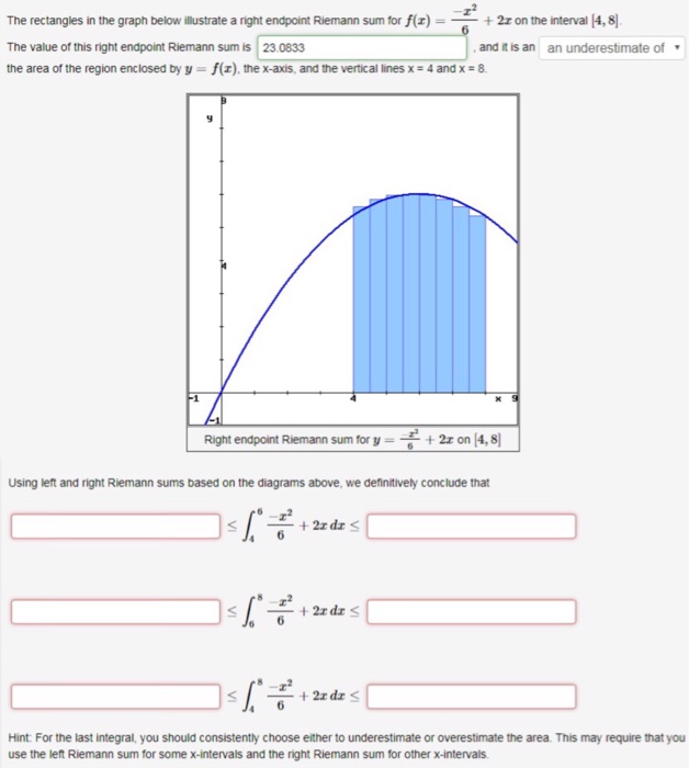 Solved The rectangles in the graph below ilustrate a right | Chegg.com