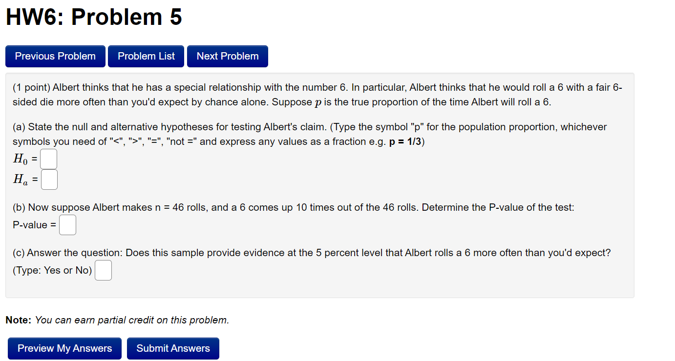 Solved HW6: Problem 5 Previous Problem Problem List Next | Chegg.com