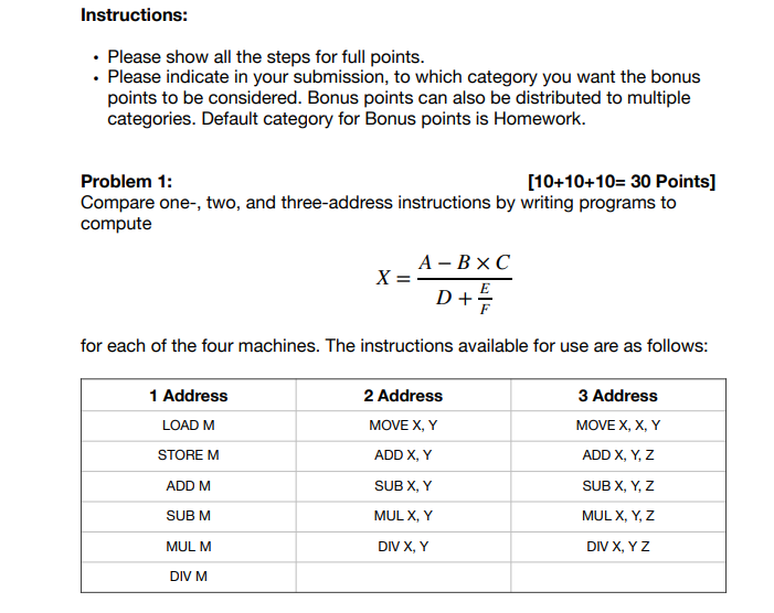 Solved Instructions: • Please show all the steps for full | Chegg.com