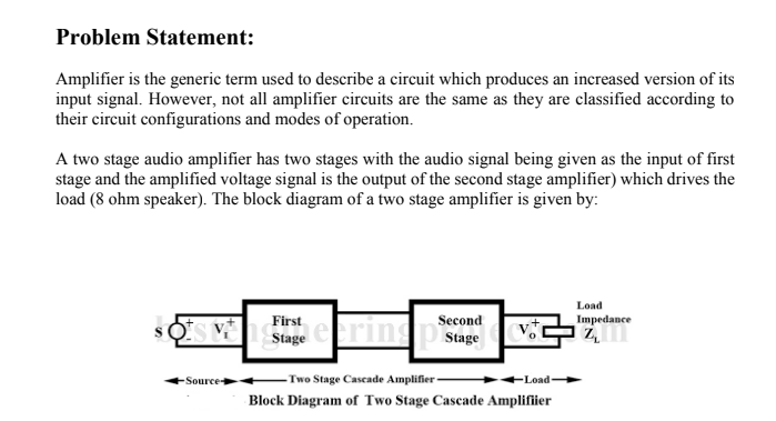 Solved Problem Statement: Amplifier is the generic term used | Chegg.com
