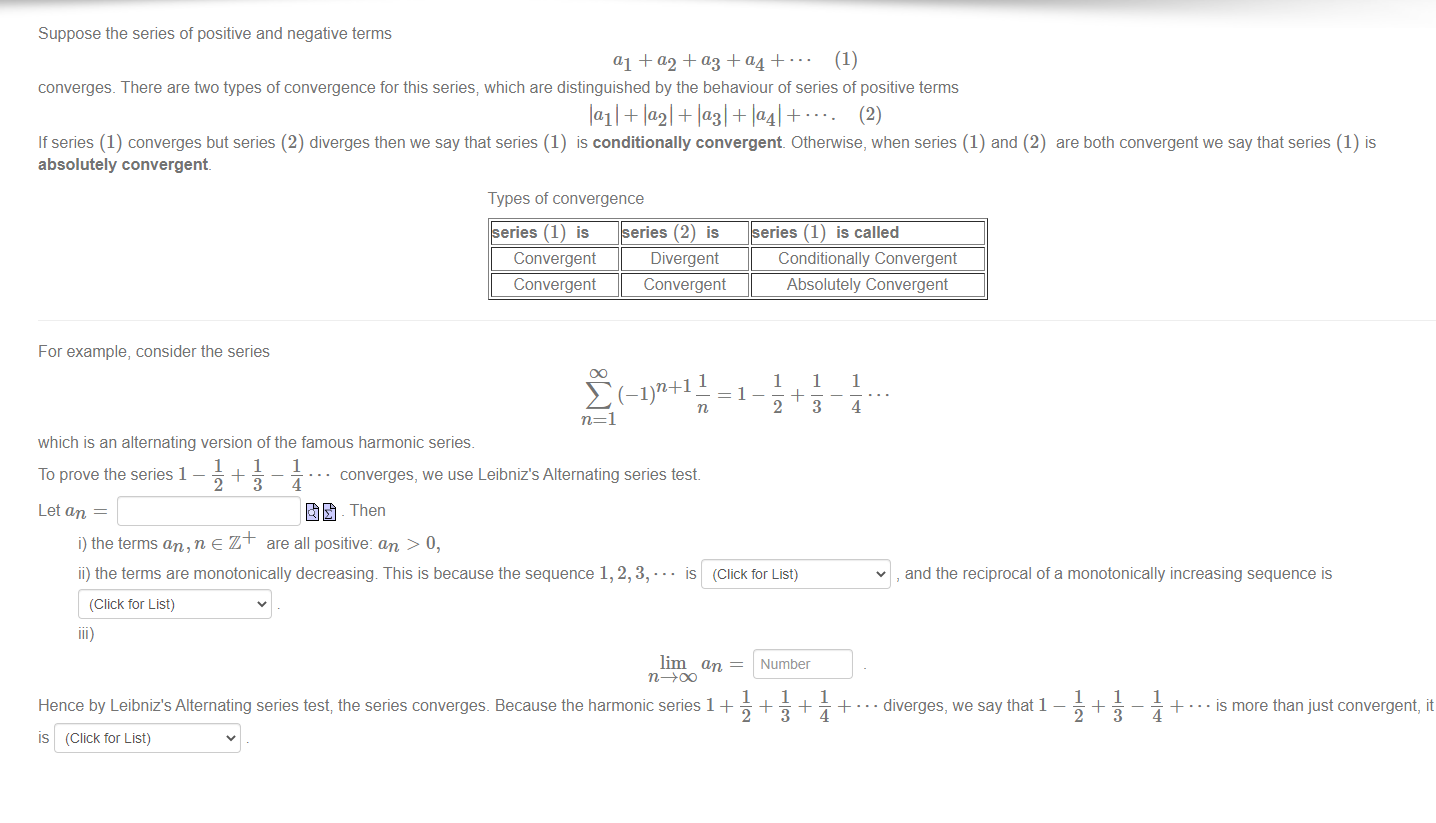 Solved Suppose the series of positive and negative terms a1 | Chegg.com
