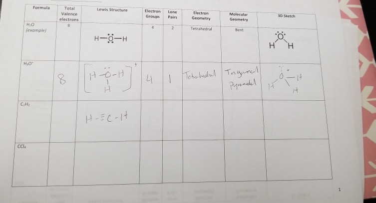 Solved Formula Total Lewis Structure Electron Lone | Chegg.com
