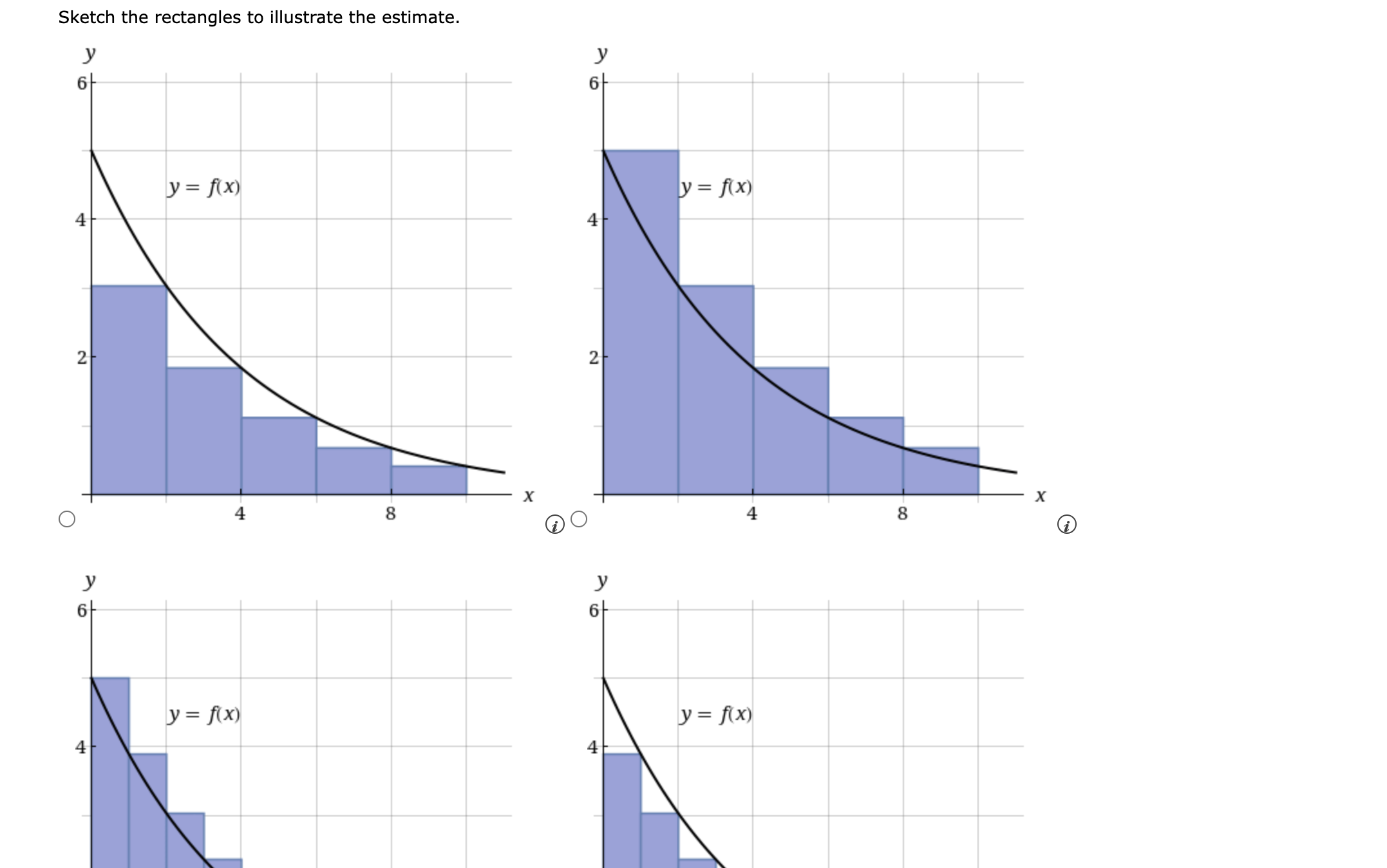 Solved Unless specified, all approximating rectangles are | Chegg.com