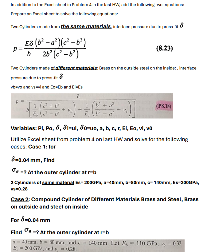 Solved In addition to the Excel sheet in Problem 4 ﻿in the | Chegg.com