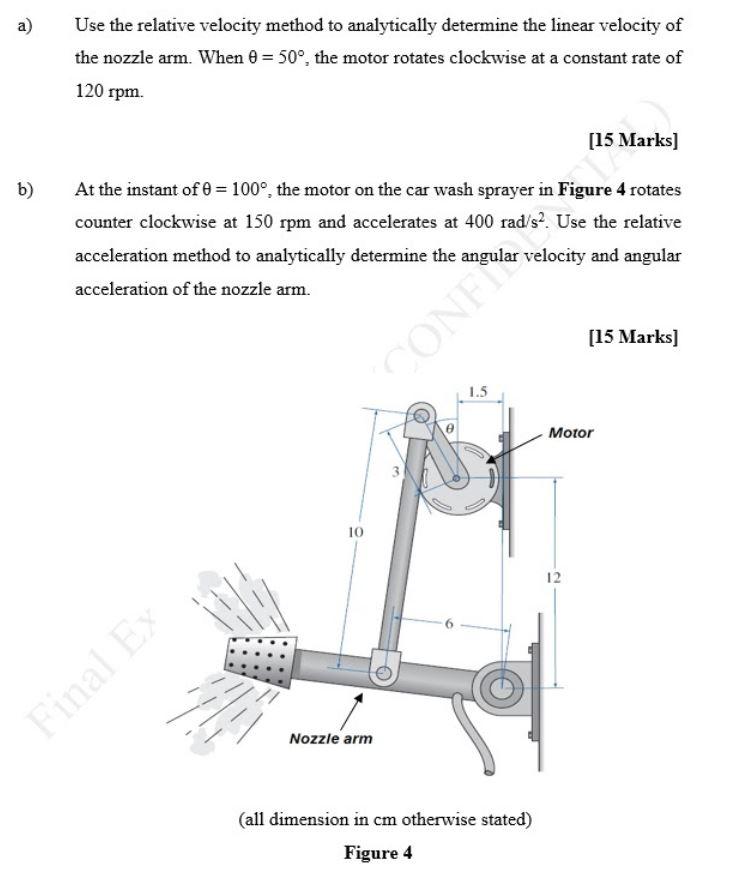 Solved a) Use the relative velocity method to analytically | Chegg.com