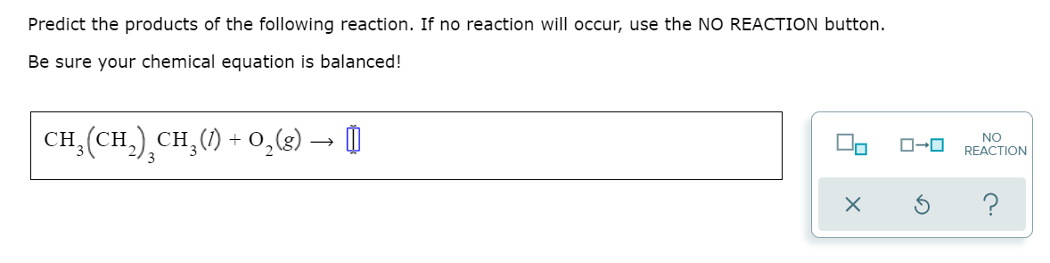 Solved Predict the products of the following reaction. If no | Chegg.com