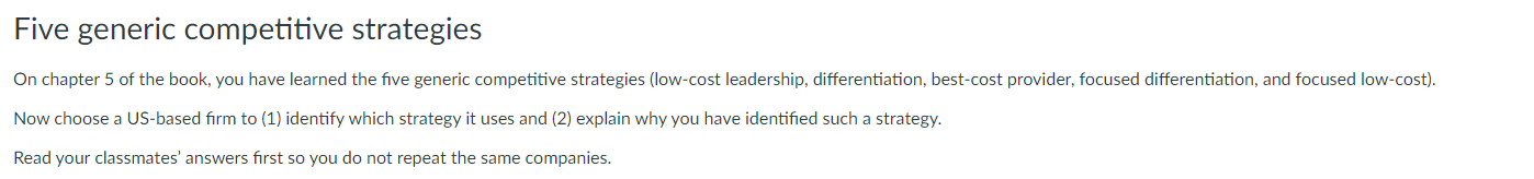 Solved On chapter 5 ﻿of the book, you have learned the five | Chegg.com