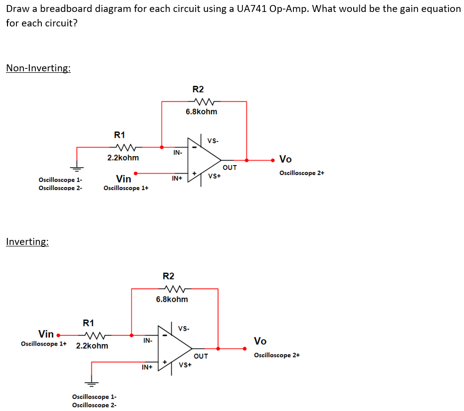 Solved Draw a breadboard diagram for each circuit using a | Chegg.com