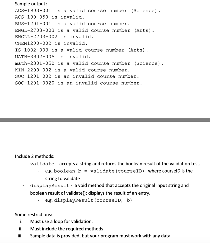 Solved 4. A valid course ID at the University of Winnipeg | Chegg.com