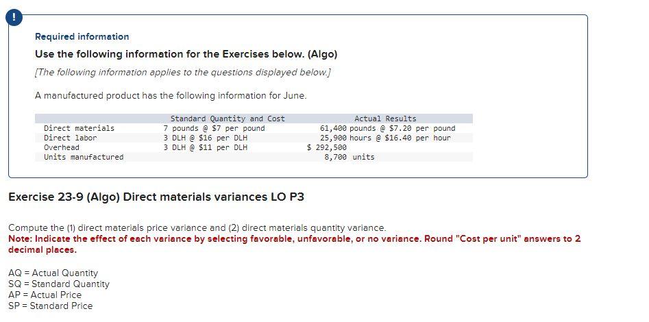 Solved Required information Use the following information | Chegg.com