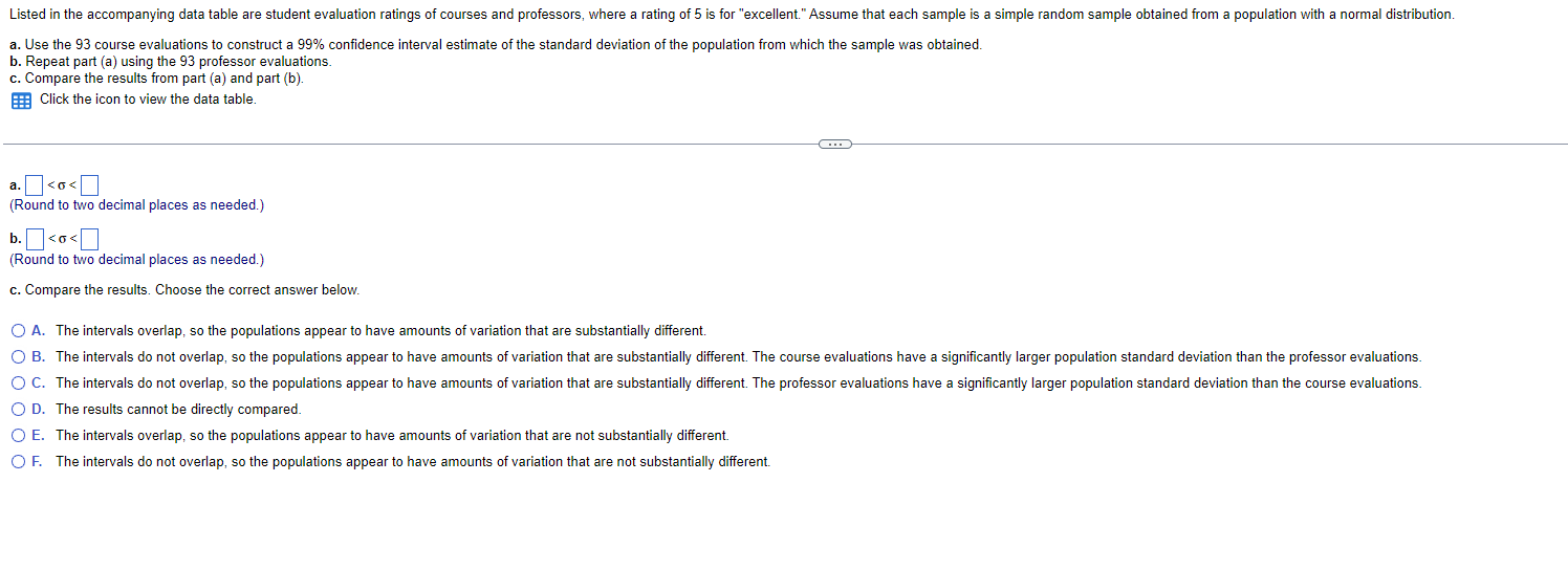 Solved Course Eval Prof Eval 4 4.9 4.4 4.7 3.7 | Chegg.com