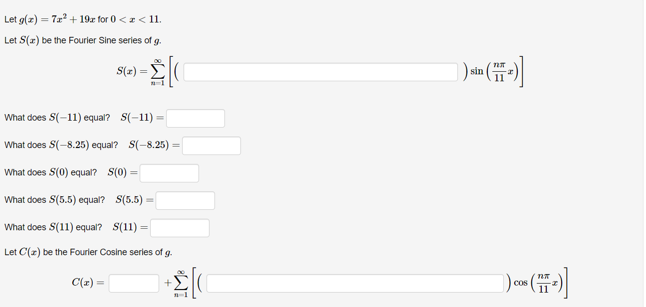 Solved Let g(x)=7x2+19x for 0 | Chegg.com