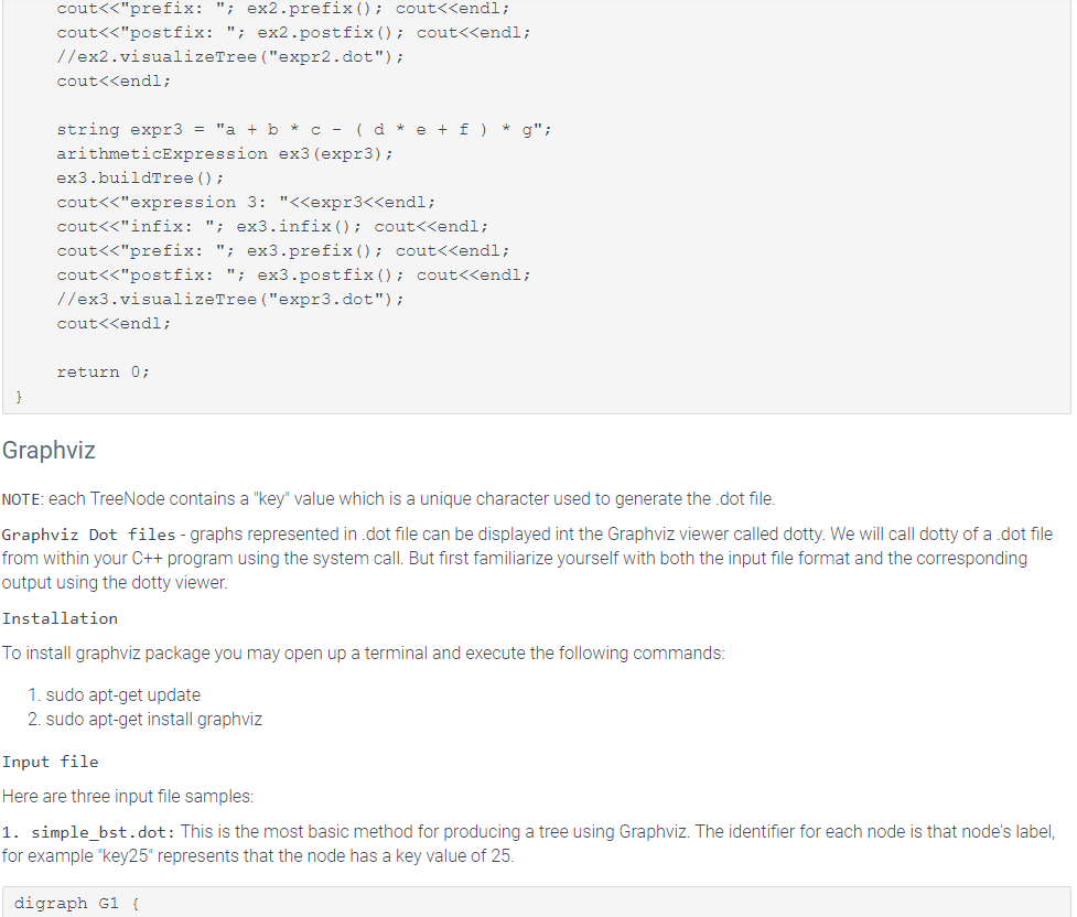 20.6 Lab 6: Arithmetic Expression Tree In this lab | Chegg.com