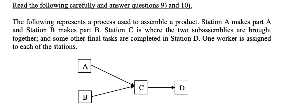 Solved Read the following carefully and answer questions 9) | Chegg.com