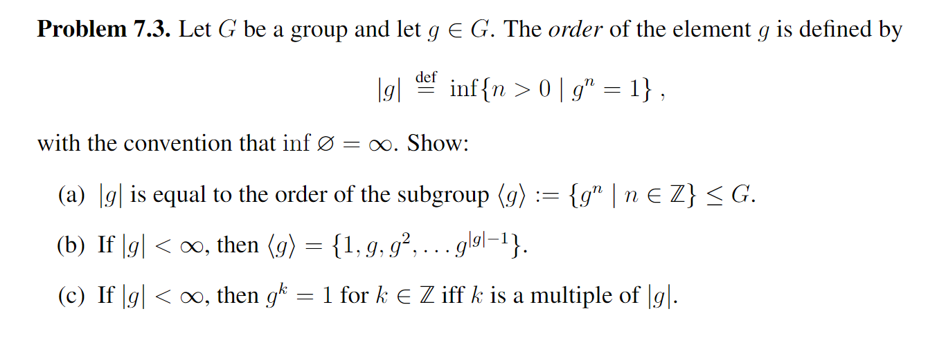 Modern (Abstract) Algebra. Please focus on problem | Chegg.com