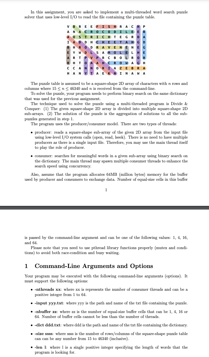 Solved In this assignment, you are asked to implement a | Chegg.com