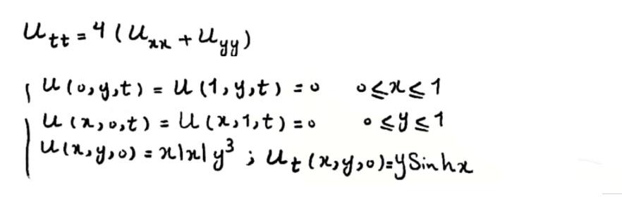 Solved utt =4 (и +ия) х ( (o, t) = (1,9.t) = o_t